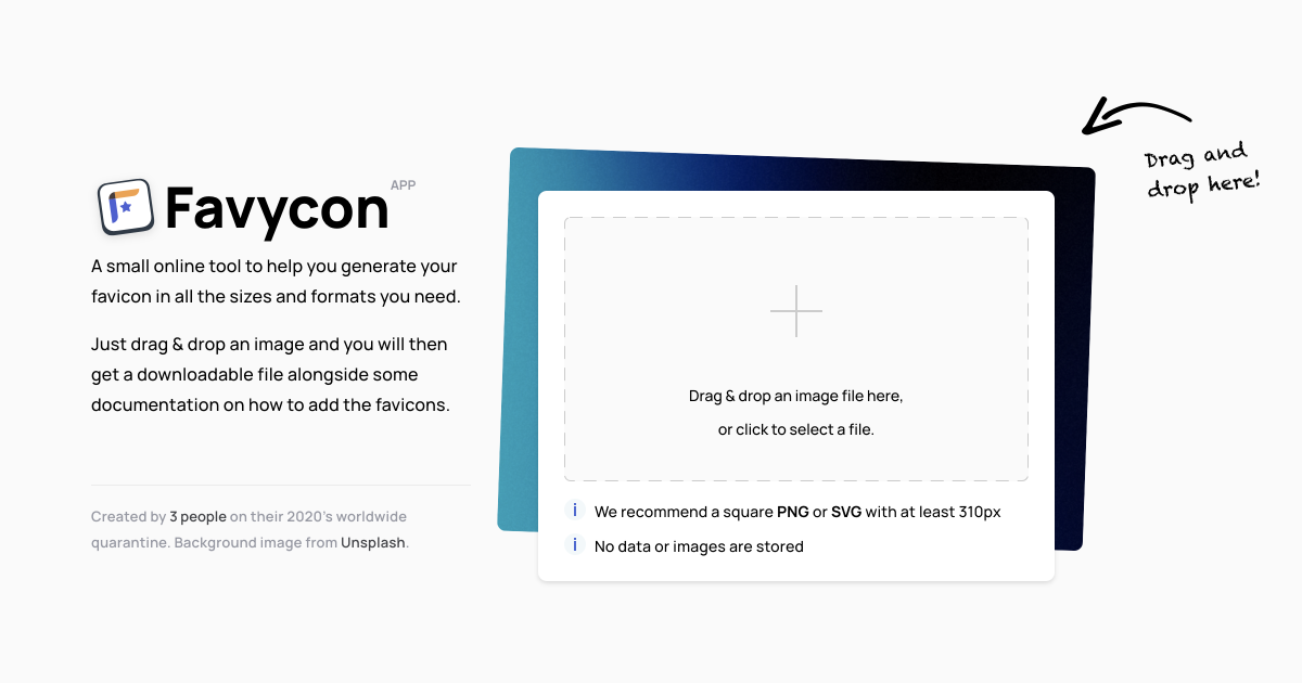 Favycon - A favicon generator tool